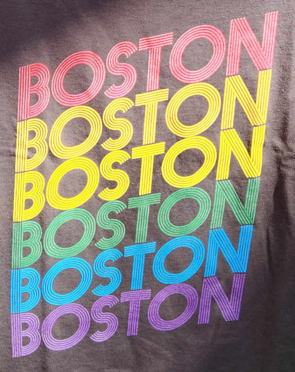 Boston Rainbow Tee Shirt – Two Lanterns Gifts At Old North Church